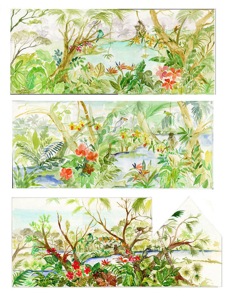Textiles designs from landscapes - Juliet Robson Design